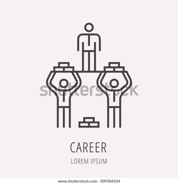 Logo Label Career Line Style Logotype Stock Vector (Royalty Free) 509304334