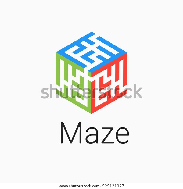 Logo Labyrinth Modern Vector Symbol Maze: vetor stock (livre de ...