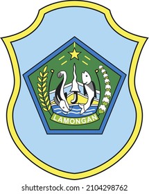 Logo Lamongan Regency Meaning Equilateral Pentagon: เวกเตอร์สต็อก (ปลอด ...