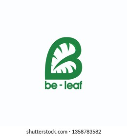 Logo Letter B Leaf Stock Vector (Royalty Free) 1358783582 | Shutterstock