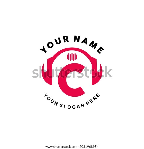 Logo Letter C Music Vector Illustration Stock Vector (Royalty Free ...