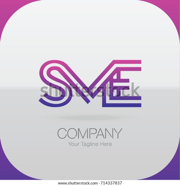 Logo Letter Combinations S M E Stock Vector (Royalty Free) 714337837 ...