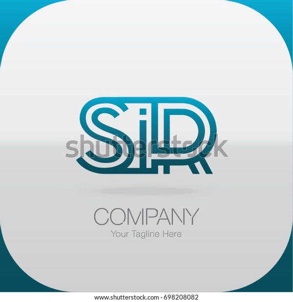 Logo Letter Combinations S R 3 Stock Vector (Royalty Free) 698208082 ...