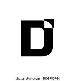 Logo Letter D Square Shape Vector Stock Vector (Royalty Free ...
