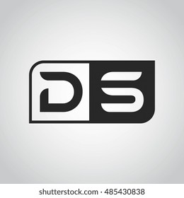 Logo Letter Ds Two Different Sides: vector de stock (libre de regalías ...