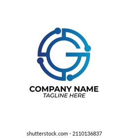 Logo Letter G Blue Gradient Perfect Stock Vector (Royalty Free ...
