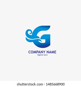 Logo Letter G Wave Stock Vector (Royalty Free) 1485668900 | Shutterstock