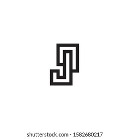 Logo Letter Jn Monogram Design Modern Stock Vector (Royalty Free ...