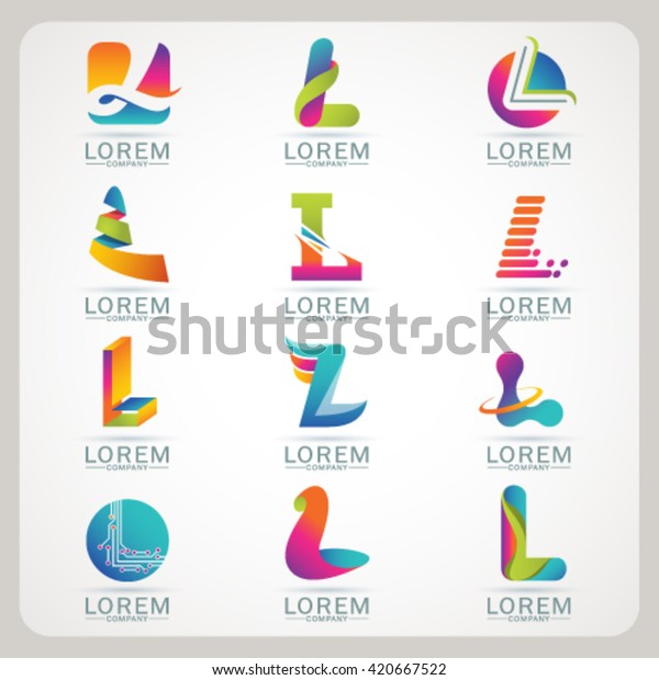Logo Letter L Element Abstract Web Stock Vector (Royalty Free ...