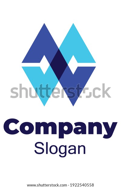 Logo Letter M Above Letter W Stock Vector (Royalty Free) 1922540558 ...