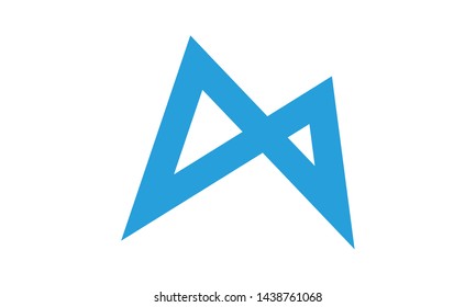 Logo Letter M Abstract Infinity Stock Vector (Royalty Free) 1438761068