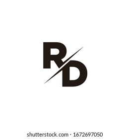 Logo Letter Monogram Slash Modern Logo Stock Vector (Royalty Free ...