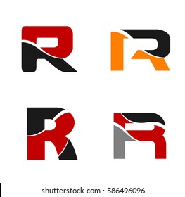 Logo Letter R Element Abstract Web Stock Vector (Royalty Free ...