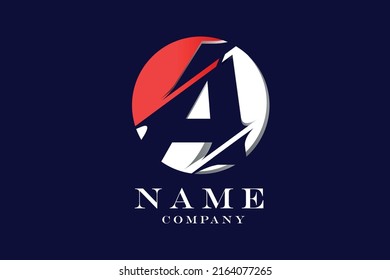Logo Letter Red White Stock Vector (Royalty Free) 2164077265 | Shutterstock