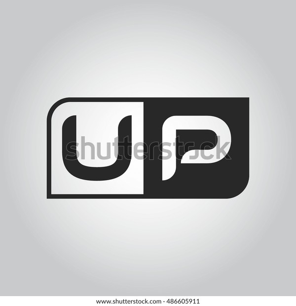 Logo Letter Two Different Sides Negative Stock Vector (Royalty Free ...