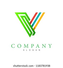Logo Letter V Line Logo Speed Stock Vector (Royalty Free) 1183781938 ...