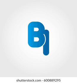 Logo Letters Bi Blue Stock Vector (Royalty Free) 600889295 | Shutterstock