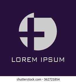 Plus Abstract Colorful Logo Design Stock Vector (Royalty Free) 1664358472