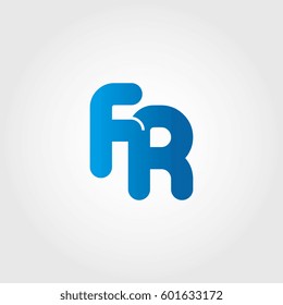 Logo Letters Fr Blue Stock Vector (Royalty Free) 601633172 | Shutterstock