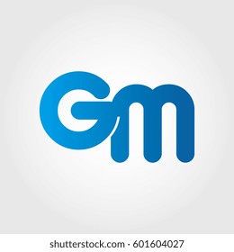 Initial Gm Black Business Logo: vector de stock (libre de regalías ...
