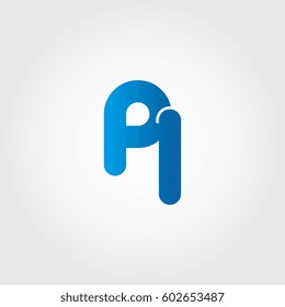 Logo Letters Pi Blue Stock Vector (Royalty Free) 602653487 | Shutterstock