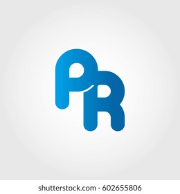 Logo Letters Pr Blue Stock Vector (Royalty Free) 602655806 | Shutterstock