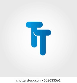 Initial Logo Ff Lowercase Letter Blue Stock Vector (Royalty Free) 696204175