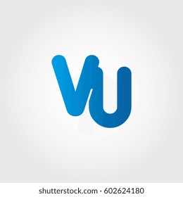 Logo Letters Vu Blue Stock Vector (Royalty Free) 602624180 | Shutterstock