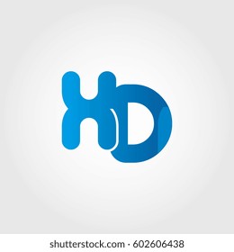 Logo Letters Xd Blue Stock Vector (Royalty Free) 602606438 | Shutterstock