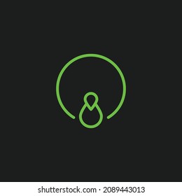 Logo Line Art Location Design Stock Vector (Royalty Free) 2089443013 ...