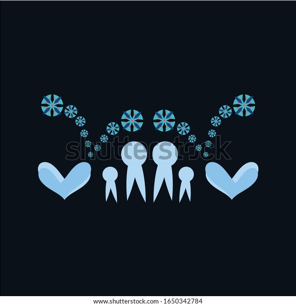Logo Love Human Design Vector Icon Stock Vector (Royalty Free ...