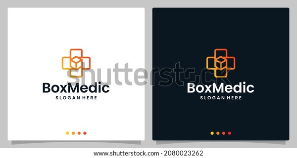 Logo Medical Cross Vector Delivery Box Stock Vector (Royalty Free ...