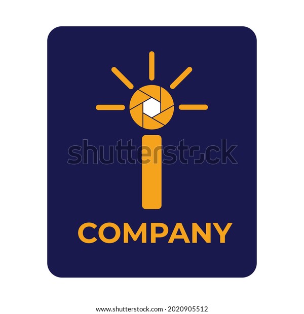 Logo Minimalist Shutter Letter Iconic Simple Stock Vector (Royalty Free ...