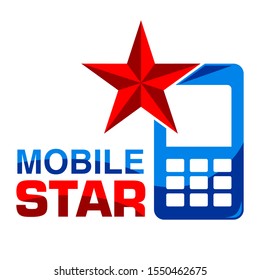 Logo Mobile Star Illustration Vector Stock Vector (Royalty Free) 1550462675