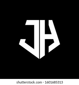 Logo Monogram Pentagon Shape Style Design Stock Vector (Royalty Free ...