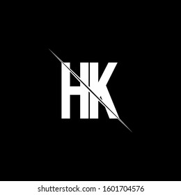 Logo Monogram Slash Style Design Template Stock Vector (Royalty Free ...