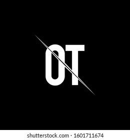 Logo Monogram Slash Style Design Template Stock Vector (Royalty Free ...