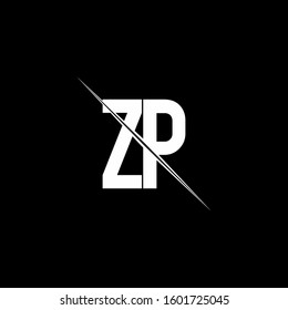 Logo Monogram Slash Style Design Template Stock Vector (Royalty Free ...