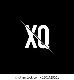 Logo Monogram Slash Style Design Template Stock Vector (Royalty Free ...