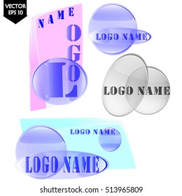 Logo Name Logotype Background Isolated Stock Vector (Royalty Free ...