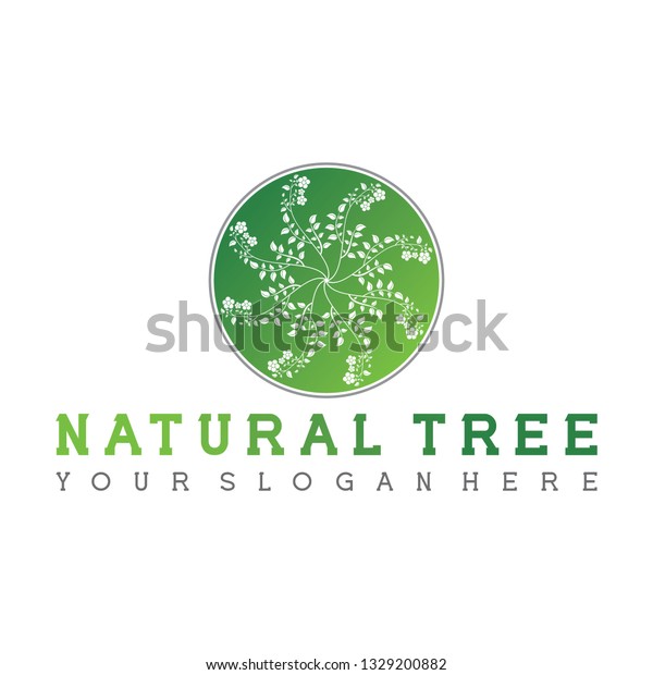 Logo Natural Tree Stock Vector (Royalty Free) 1329200882 | Shutterstock