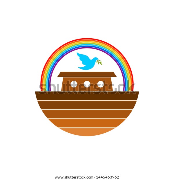 Logo Noahs Ark Rainbow Symbol Covenant Stock Vector (Royalty Free ...