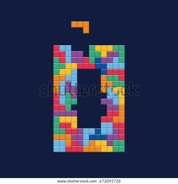 Logo Number 0 Video Game Pixel Stock Vector (Royalty Free) 672092728 ...