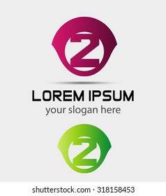 Logo Number 2 Vector Design Template Stock Vector (Royalty Free ...