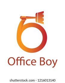 Logo Office Boy Design Template Icon Stock Vector (Royalty Free) 1216013140