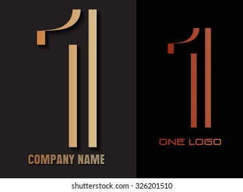 Logo Onelogo 1number Logo Designvector Illustration Stock Vector ...