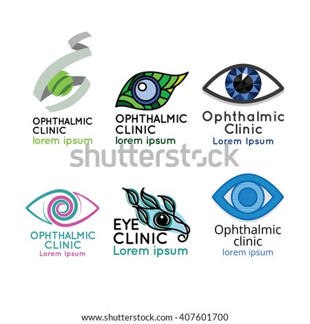 Logo Ophthalmic Clinic Eye Clinic Set Stock Vector (Royalty Free ...