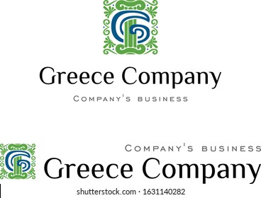Logo Pattern Greek Company Stock Vector (Royalty Free) 1631140282