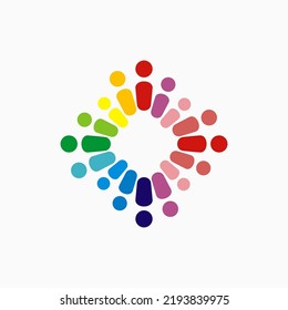 Logo People Different Backgrounds Stock Vector (Royalty Free ...