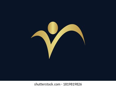Logo Person Stock Vector (Royalty Free) 1819819826 | Shutterstock